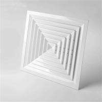 China 4 Way Aluminum Air Diffusers 600x600mm Square Directional Ceiling Diffuser for sale
