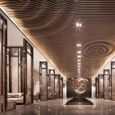 중국 조명과 흡음 금속판 천장 디자인 1100 알루미늄 합금 판매용