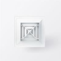 China 4 Way Aluminum Air Diffusers 600x600mm Square Directional Ceiling Diffuser for sale