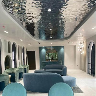 Cina Strato dell'ondulazione dell'acqua del pannello per soffitti di acciaio inossidabile 304 per il soffitto 1220x2440mm in vendita