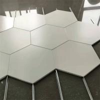 China Customizable Color Hexagonal Clip In Ceiling 404mm For Metro Station for sale