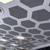 China Customizable Color Hexagonal Clip In Ceiling 404mm For Metro Station for sale