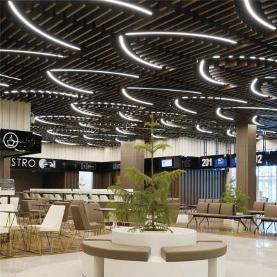 China 30X150mm Aluminum Metal Ceiling Metalworks Acoustic Box Baffle Ceiling for sale