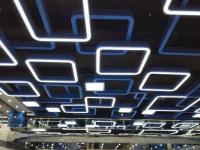 China fireproof Aluminum U Baffle Ceiling 300*15*3000mm For Shopping Mall for sale