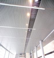 China fireproof Aluminum U Baffle Ceiling 300*15*3000mm For Shopping Mall for sale