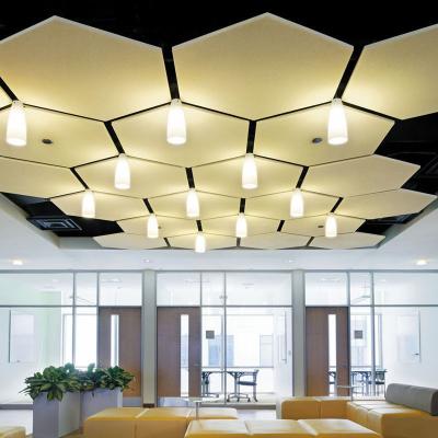 Cina Alluminio esagonale Clip-nel soffitto per la decorazione della parete di Convention Center in vendita