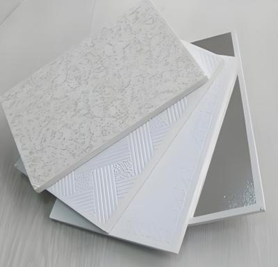 China 600X600 7mm Gypsum Suspended Ceiling Tiles for sale
