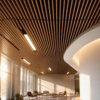 China 3000mm U Baffle Aluminum Panel Ceiling 0.5mm-1mm Plain Pattern for sale
