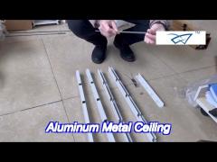 50x50mm aluminum grid ceiling for metro station light weight waterproof