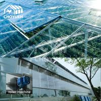 China XXL Rectangular Hydroponics Greenhouse With Glass Walls for sale