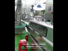 Tappatrice automatica della servo latta dell'azionamento per il barattolo di vetro