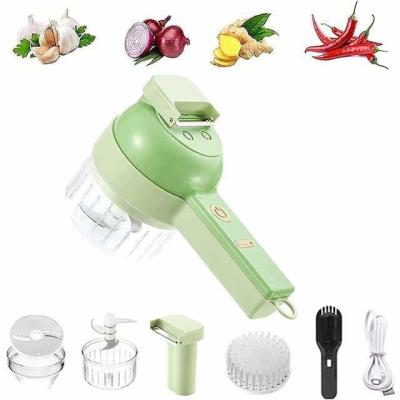 Cina Europe Portable 4 in 1 Vegetable Cutter Set Smart Gadget Slicer elettrico Chopper da cucina in vendita