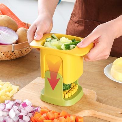Cina 2 in 1 Tagliatore di ortaggi Tagliatore manuale Tagliatore Stampa Aglio ecc Acciaio inox in vendita