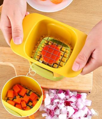 Cina 2 in 1 Tagliatore di ortaggi Tagliatore manuale Tagliatore Stampa Aglio ecc Acciaio inox in vendita