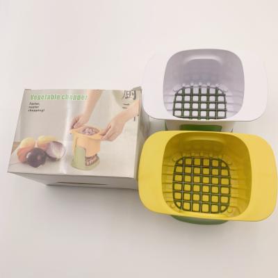 Cina 2 in 1 Tagliatore di ortaggi Tagliatore manuale Tagliatore Stampa Aglio ecc Acciaio inox in vendita
