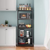 China Carbon Steel Kitchen Shelf 4 Layer Easy Assembly Multifunctional Storage Rack Custom for sale