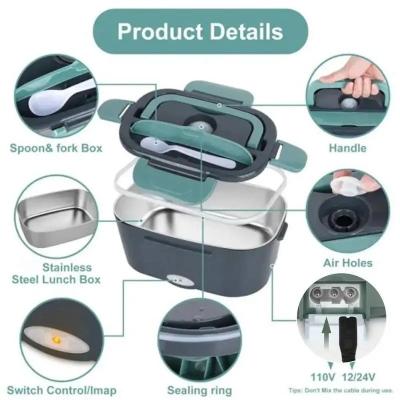 Cina Car Truck Office Food Warmer Heater Portable Electric Lunch Boxes con sacchetto isolante in vendita