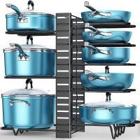China Foldable Iron Cutting Board Storage Rack 56x20x41cm No Punch Installation Kitchen Organizer for sale