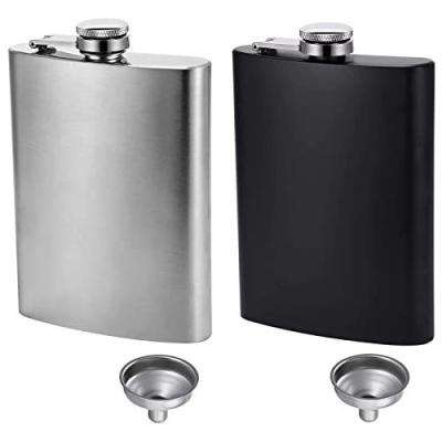 China Leather Covered Stainless Steel Wine Flask for Men 8oz Outdoor Hip Flask Product size 93*122mm for sale