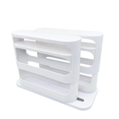 China Convenient Rotation 2 Tier Rotating Spice Rack for Pull Out Kitchen Cabinet Storage for sale