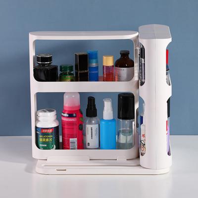 China Convenient Rotation 2 Tier Rotating Spice Rack for Pull Out Kitchen Cabinet Storage for sale