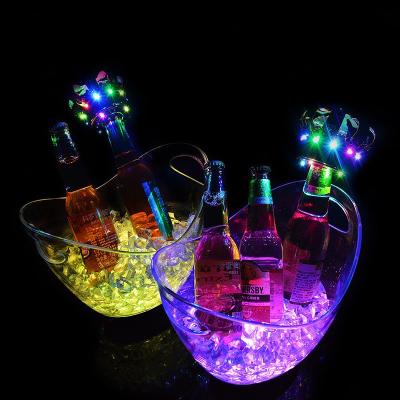 Cina Forma ovale LED di lusso lampeggiante vino vodka whisky champagne secchi per KTV Bar Party in vendita