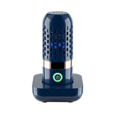 Cina Pulizzatore alimentare senza fili a batteria incorporata a forma di capsula per case piccole colore blu scuro in vendita
