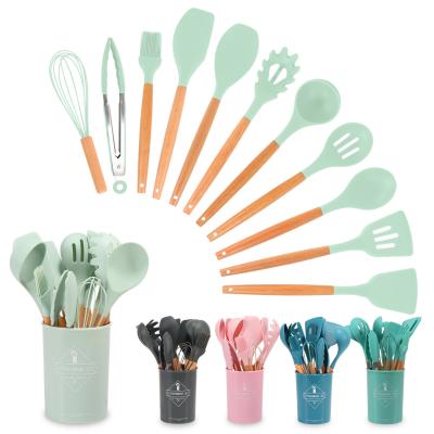 Cina Accessori da cucina per ristoranti Set utensili antiaderenti da 11 pezzi con spatola di silicone in vendita