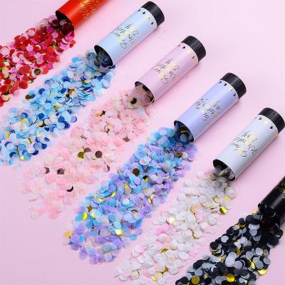 Cina Logo personalizzato Festa di compleanno di nozze Biodegradabile Poppers di carta confetti di primavera in vendita