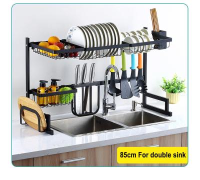 China Customized Logo Kitchen Organizer Plate Tableware Drainer Dish Drying Rack Organizer for sale