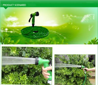 China 25-250ft High Pressure Heavy Duty Garden Water Hose Spray Nozzle with Expandable Hose for sale