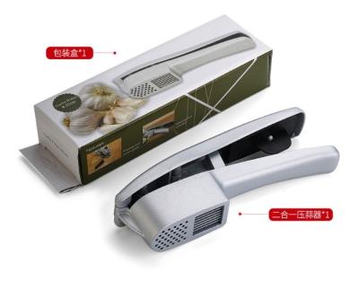 Cina 2 in 1 Ginger Chopper Aluminum Alloy Garlic Press E Garlic Slicer Con Logo Personalizzato in vendita