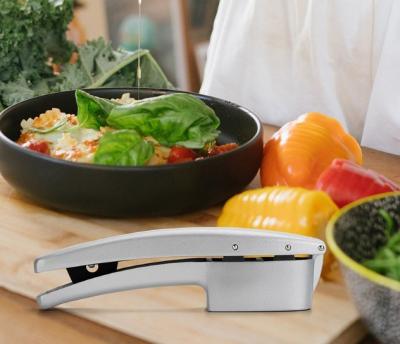 Cina 2 in 1 Ginger Chopper Aluminum Alloy Garlic Press E Garlic Slicer Con Logo Personalizzato in vendita
