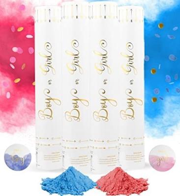 Cina 60cm Sesso rivelare Confetti Cannon Popper Smoke Powder Confetti bastoncini per forniture di festa in vendita