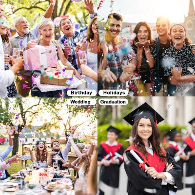 Cina 40cm Multicolor Biodegradable Party Popper Confetti Cannoni per celebrazioni colorate in vendita