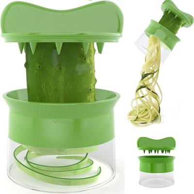 Cina Arancione 3 in 1 Spiralizer Set di taglio Julienne grossolano e sottile per utensili di cucina intelligenti in vendita