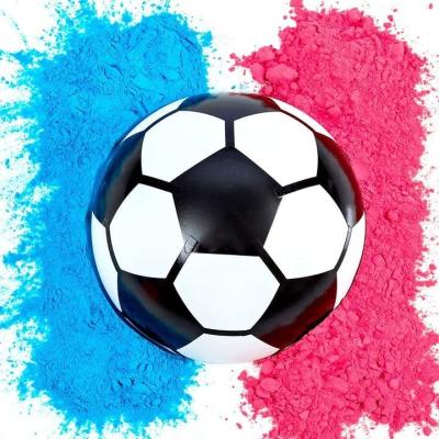 China Gender Reveal Props Confetti Powder Filler 14*14*14cm Football for Baby Celebrations for sale