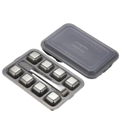 Cina Stoccati 304 in acciaio inossidabile Set regalo di Whiskey Stone 8pcs/set per raffreddare il vino rosso in vendita
