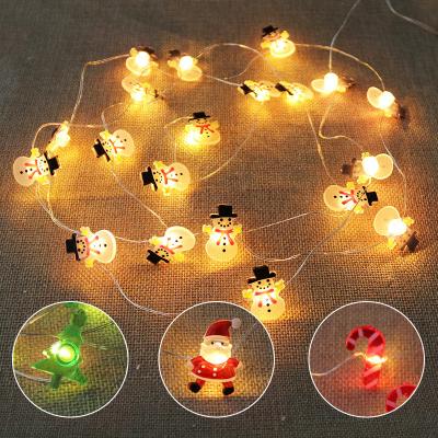 Cina Luci di Natale a LED rosso Uomo di neve a corda Babbo Natale Stella Prodotto decorativo per le vacanze in vendita