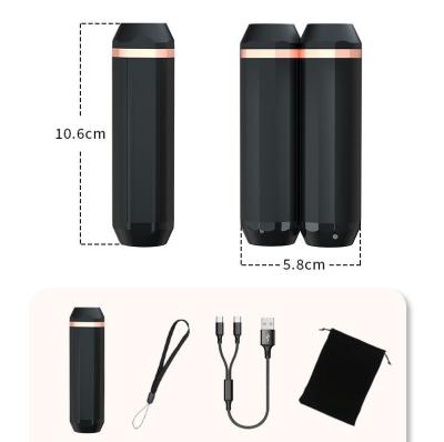 China Mini Heaters USB Charge Hand Warmers 2 Pack Magnetic Rechargeable Electric flashlight power bank for sale