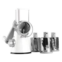 China Stainless Steel Manual Vegetable Slicer Multi-Function Rotary Grater 185x125x240mm for sale