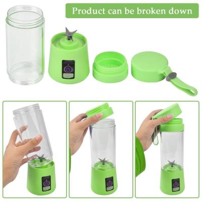China 2/4/6 Blades Mini USB Rechargeable Home Blender And Mixer for Portable Green Juicing for sale