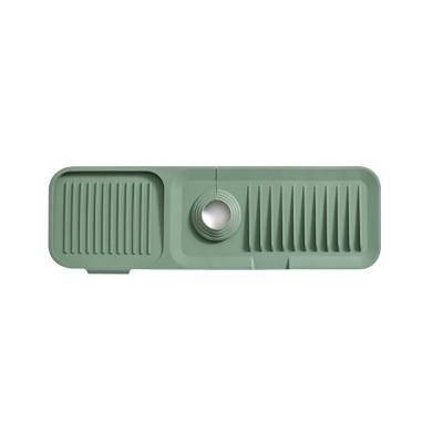 China Silicone Sink Splash Guard Catcher Handle Drip Draining Pad Absorbent Mat for OEM/ODM for sale