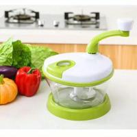China Multifunctional Hand-Operated Vegetable Chopper Meat Grinder 19x18.5x14.5cm PP Stainless Steel for sale