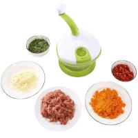 China Multifunctional Hand-Operated Vegetable Chopper Meat Grinder 19x18.5x14.5cm PP Stainless Steel for sale
