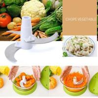China Multifunctional Hand-Operated Vegetable Chopper Meat Grinder 19x18.5x14.5cm PP Stainless Steel for sale