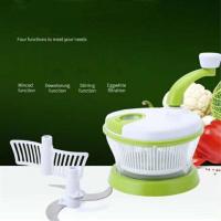 China Multifunctional Hand-Operated Vegetable Chopper Meat Grinder 19x18.5x14.5cm PP Stainless Steel for sale
