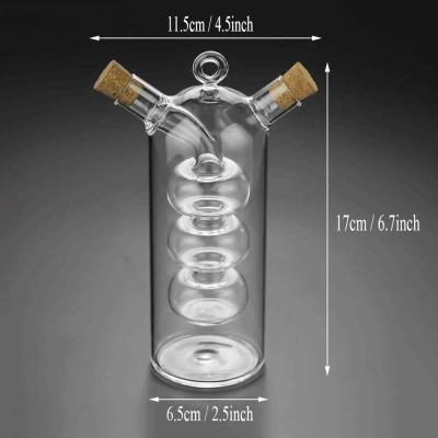 Cina Contenitore da cucina in vetro trasparente con bolla 2 in 1 per separare il bollitore e la bottiglia in vendita