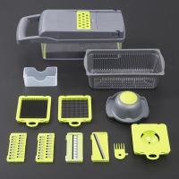 China Custom Logo 12-in-1 Vegetable Chopper Slicer Grater Multifunctional Kitchen Prep Tool 32cm for sale