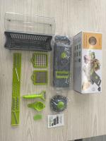China Custom Logo 12-in-1 Vegetable Chopper Slicer Grater Multifunctional Kitchen Prep Tool 32cm for sale
